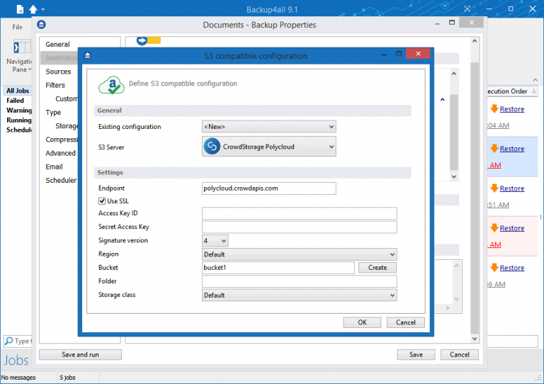 Backup4all Version 9.x